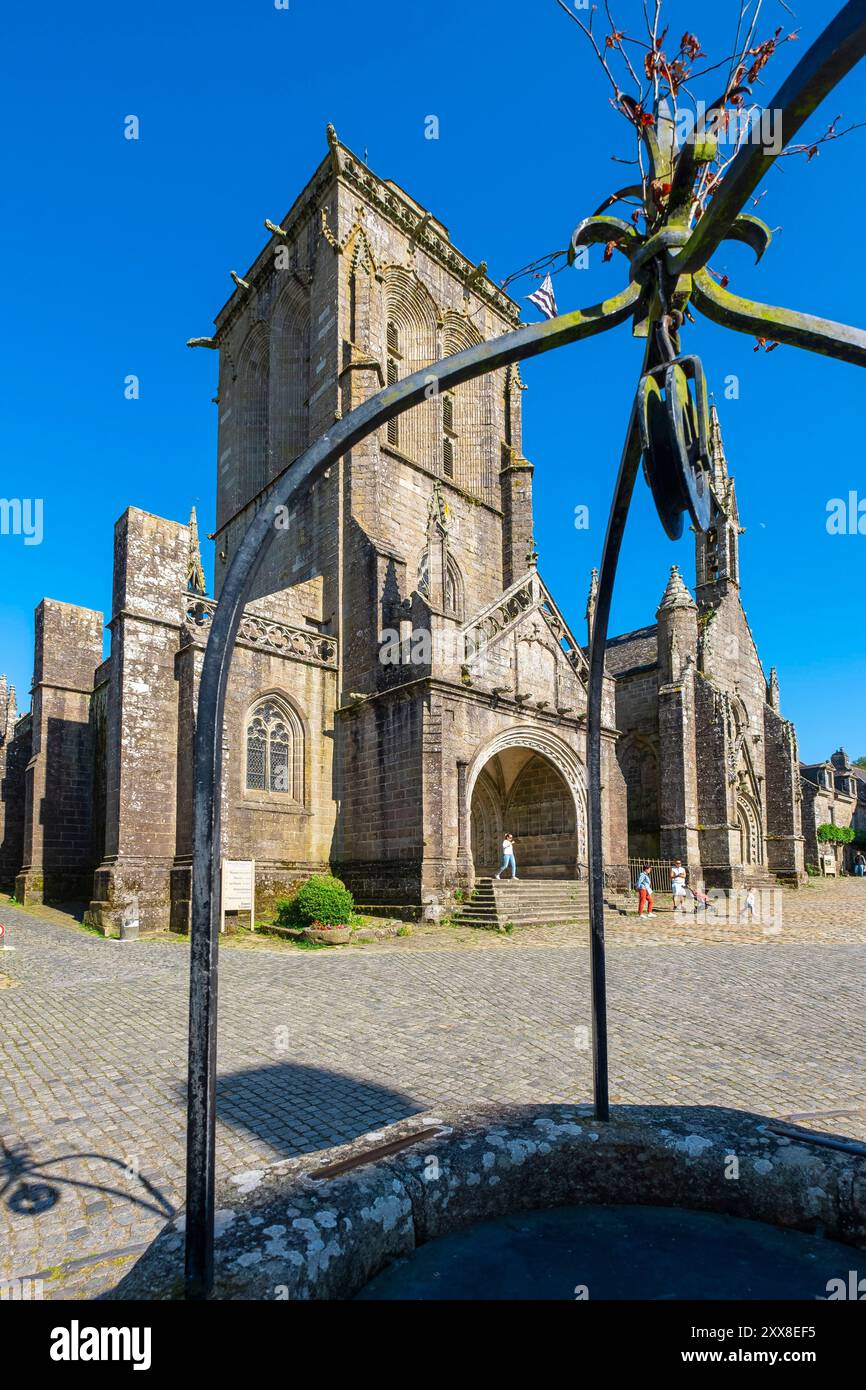 France, Finistere, Locronan, labeled Les Plus Beaux Villages de France ...