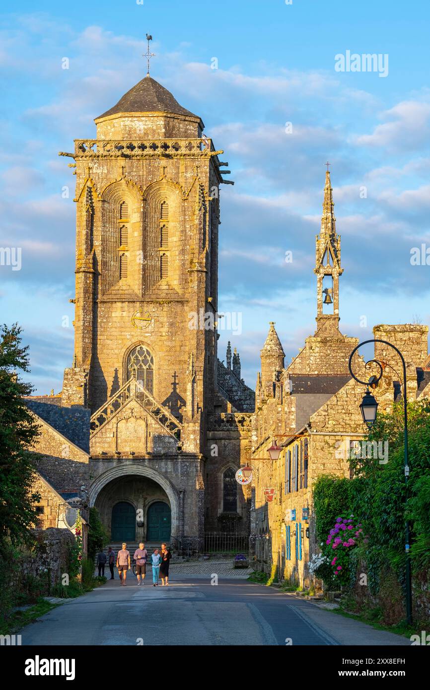 France, Finistere, Locronan, labeled Les Plus Beaux Villages de France ...