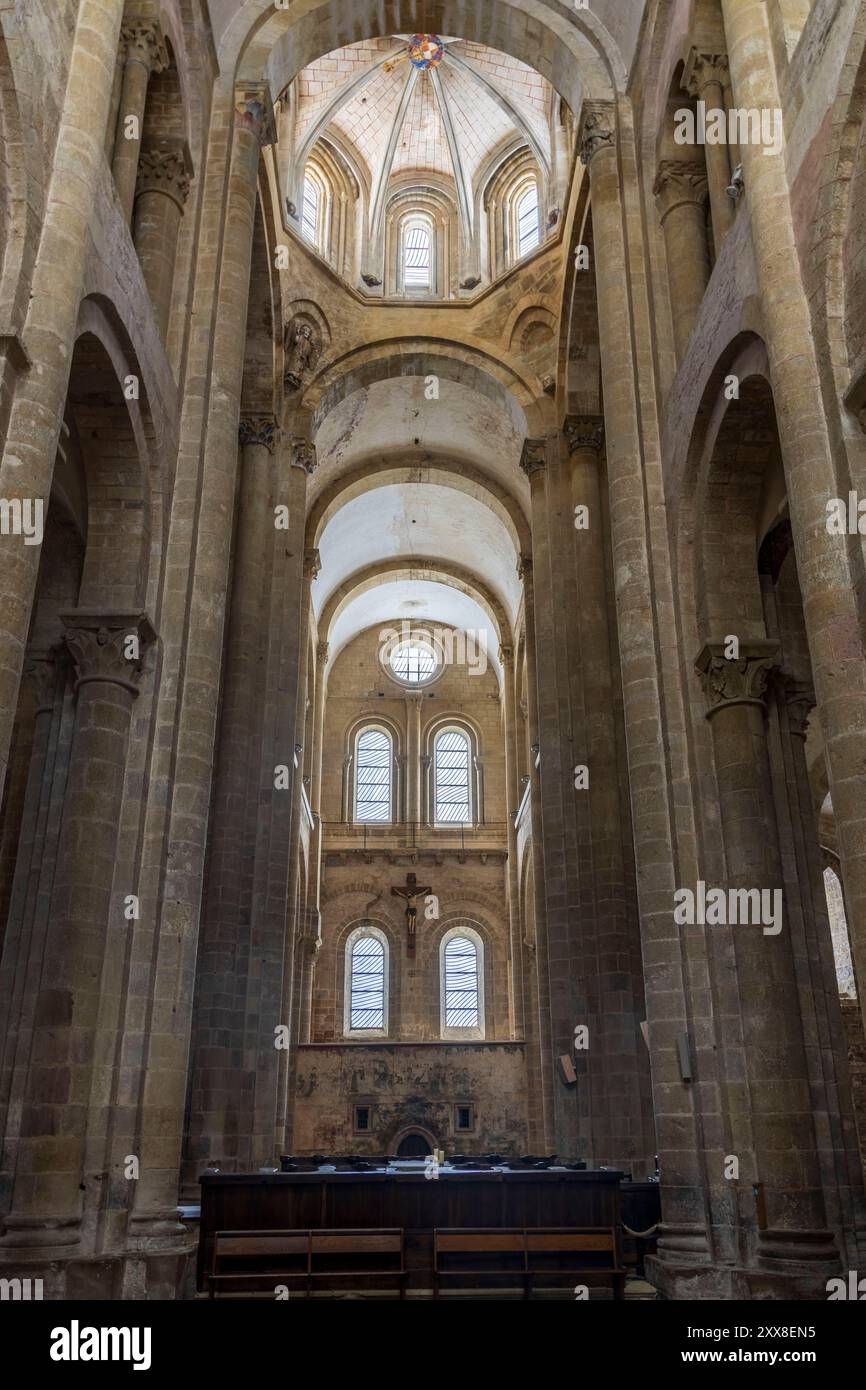 France, Aveyron, Conques, labeled Les Plus Beaux Villages de France ...