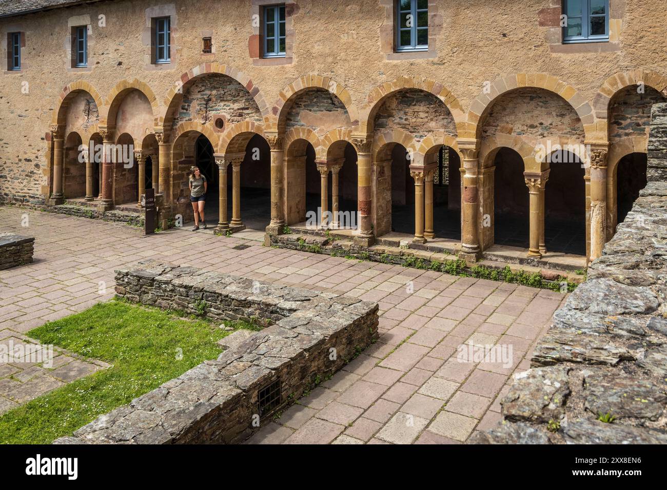 France, Aveyron, Conques, labelled Plus Beaux Villages de France, the ...