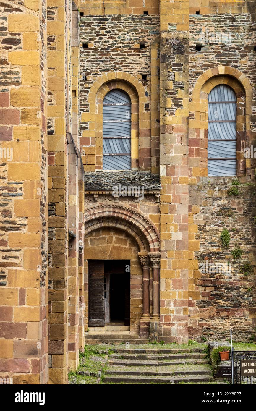 France, Aveyron, Conques, labeled Les Plus Beaux Villages de France ...