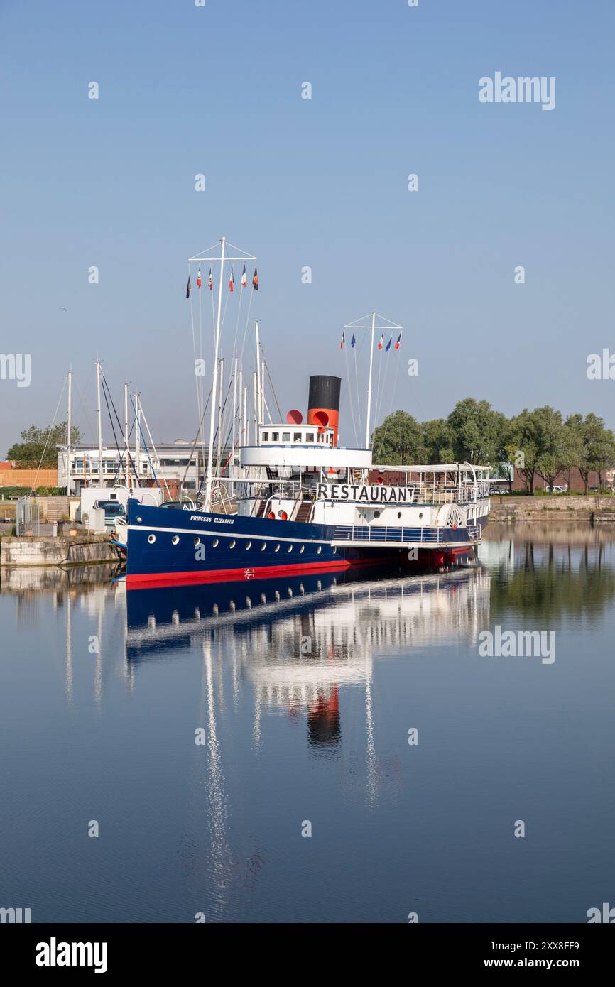 France, Nord, Dunkirk, Princess Elisabeth, former steamer with paddle ...
