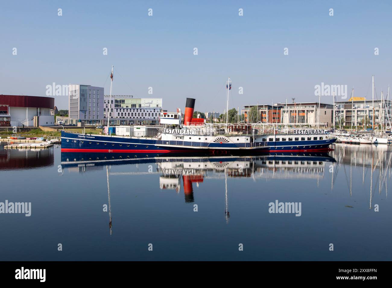 France, Nord, Dunkirk, Princess Elisabeth, former steamer with paddle ...