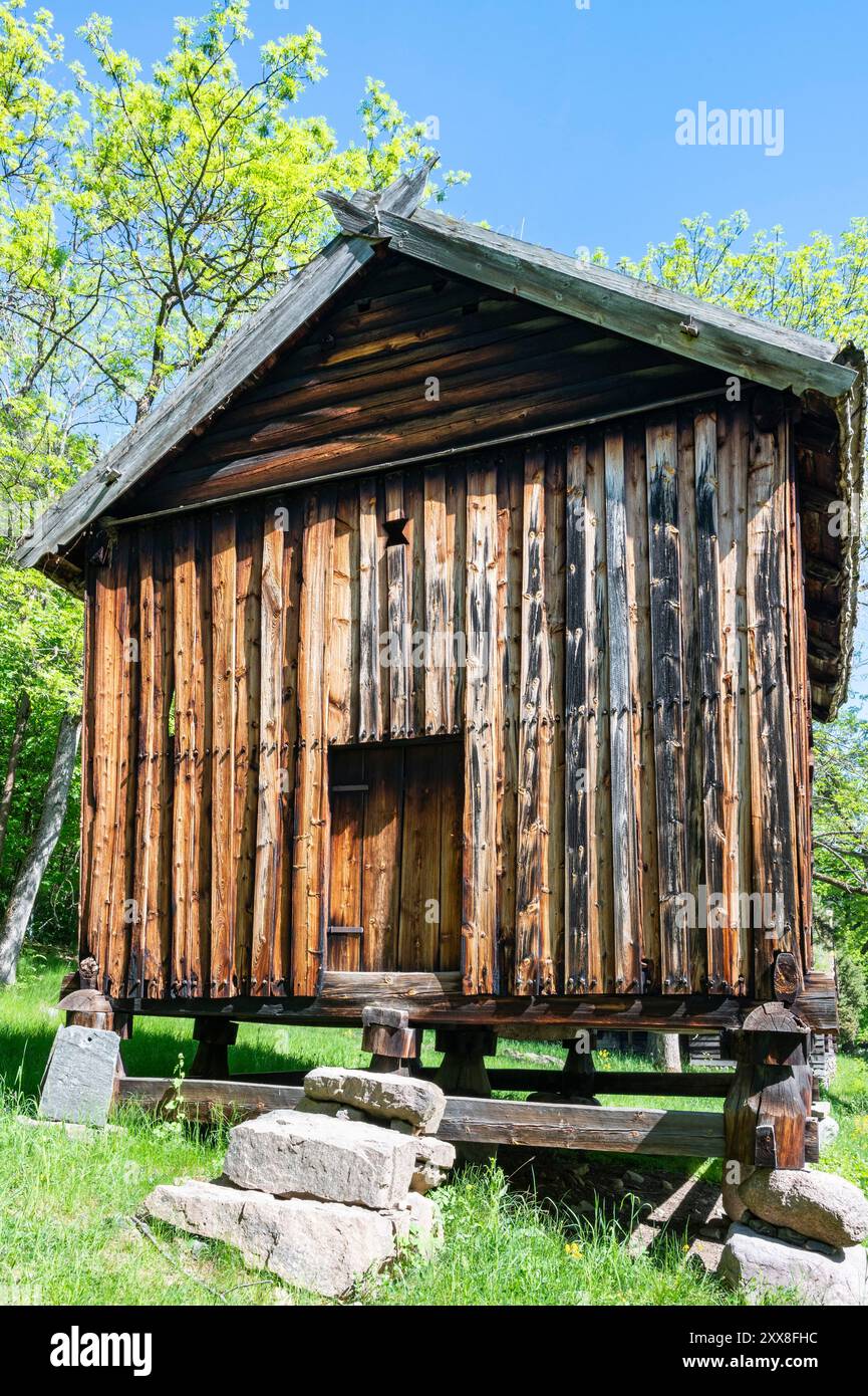 Norway, Oslo, Bygdoy, museum of Norwegian folklore, traditional house ...