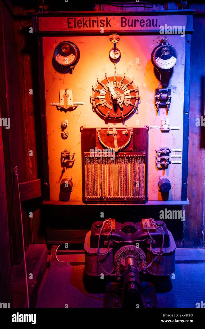 Norway, Oslo, Bygdoy, Sea museum, the electric room of the polar ship ...
