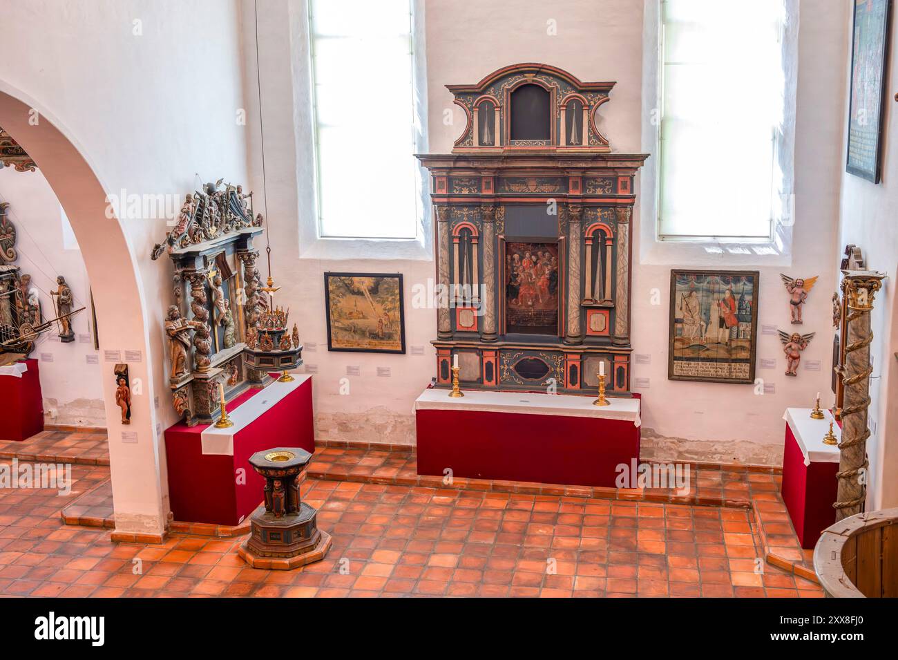 Norway, Oslo, Bygdoy, museum of Norwegian folklore, religious art ...