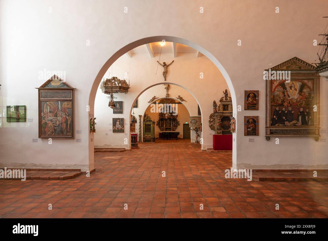 Norway, Oslo, Bygdoy, museum of Norwegian folklore, religious art ...