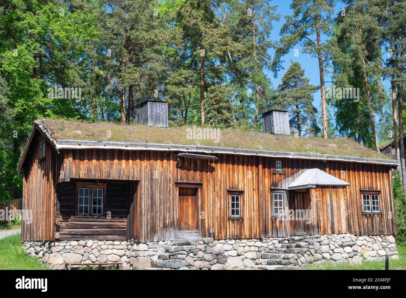 Norway, Oslo, Bygdoy, museum of Norwegian folklore, traditional house ...