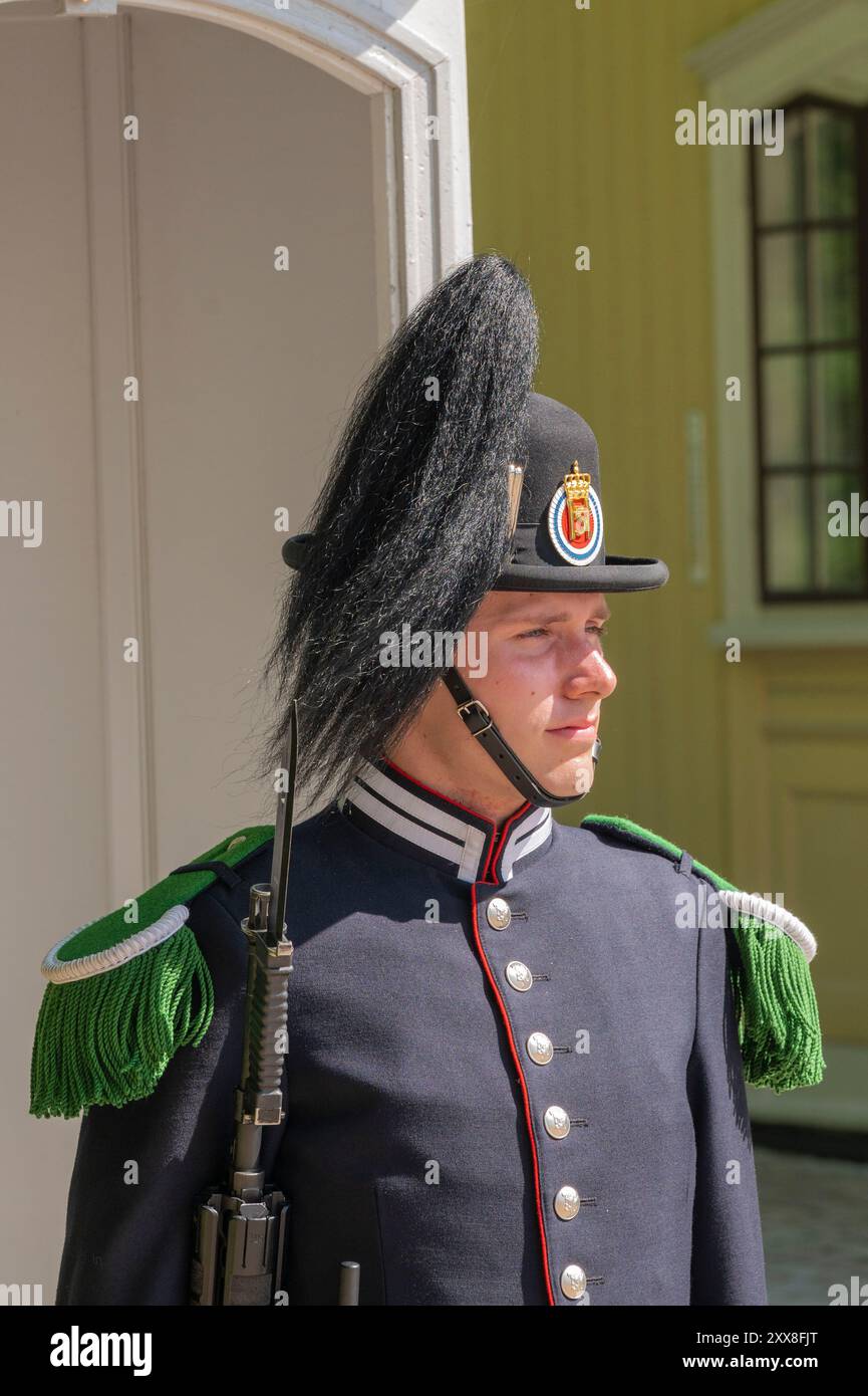Norway, Oslo, downtown, royal palace guard Stock Photo - Alamy