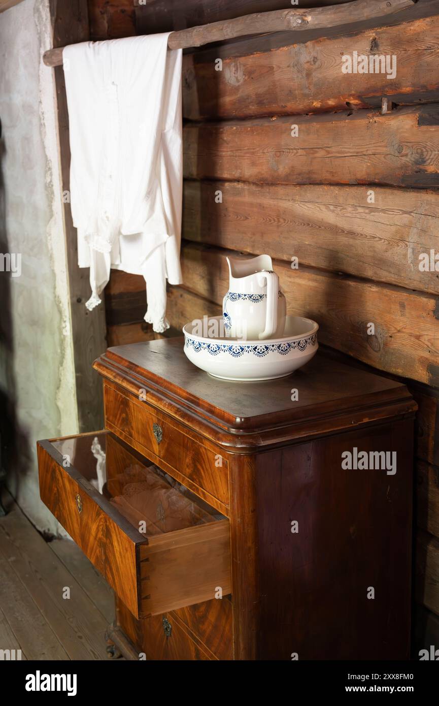 Norway, Oslo, Bygdoy, museum of Norwegian folklore, inside a ...