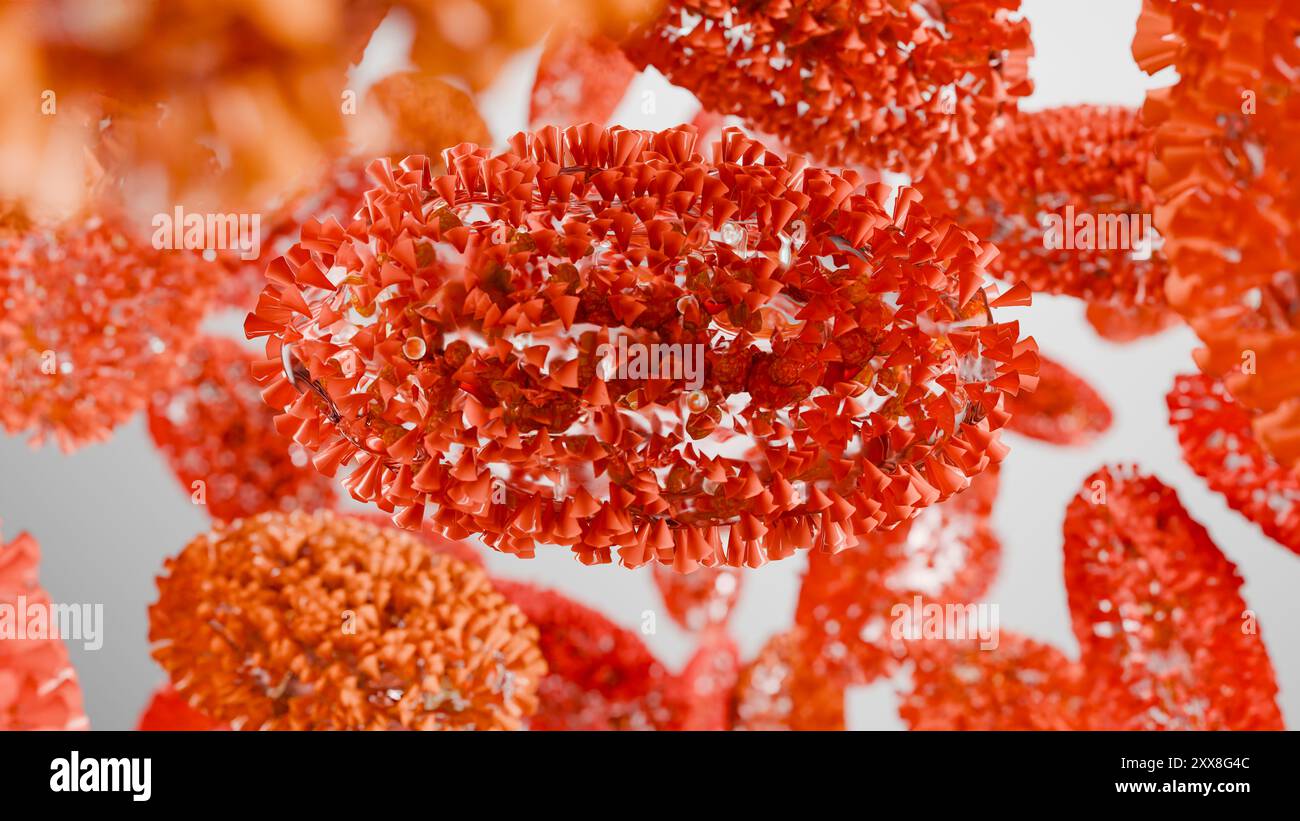 Monkeypox infection pandemic. monkeypox cell, symptoms or precautions ...