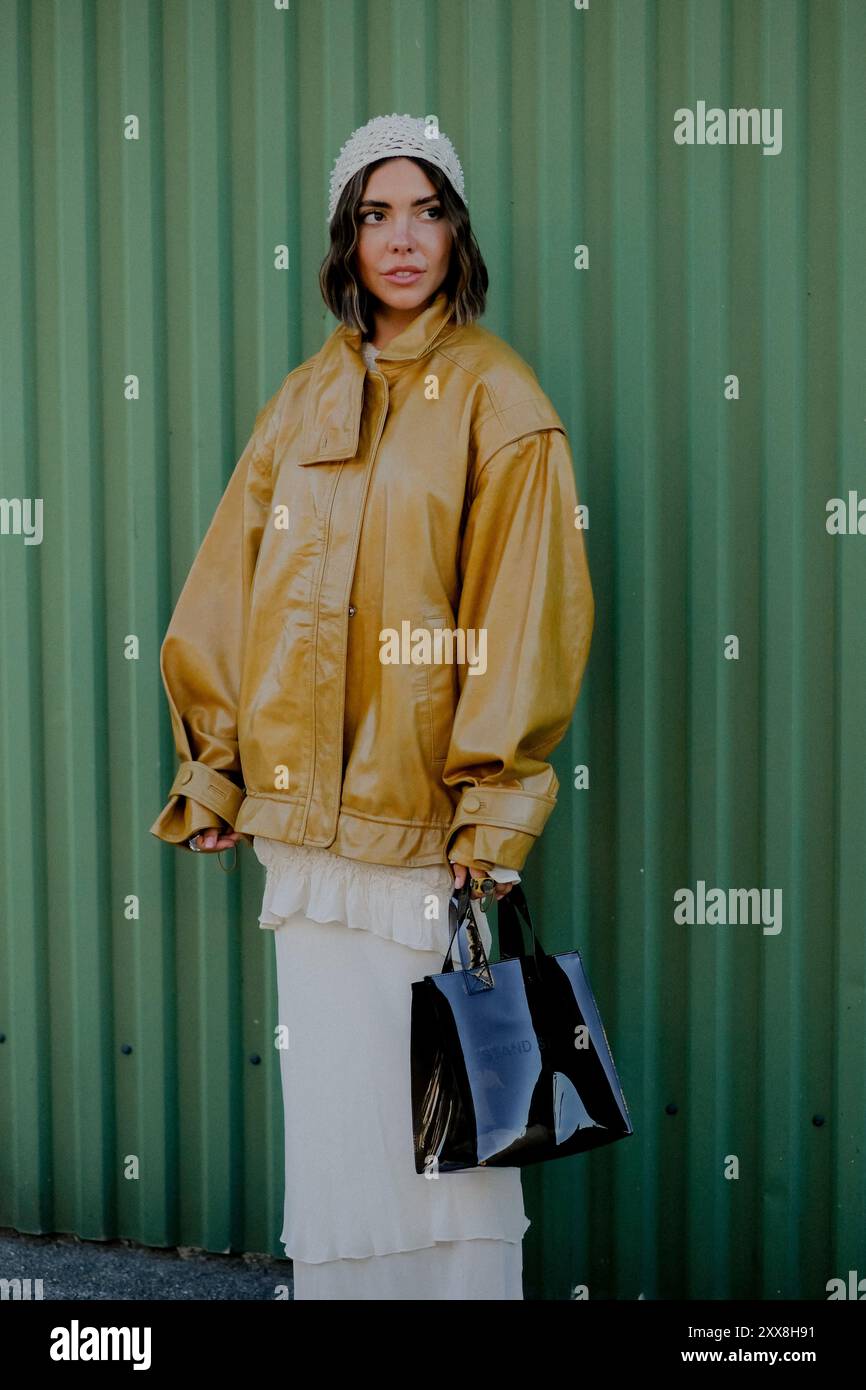 Copenhagen, Denmark. 06th Aug, 2024. Street style, Lucia Avendano ...