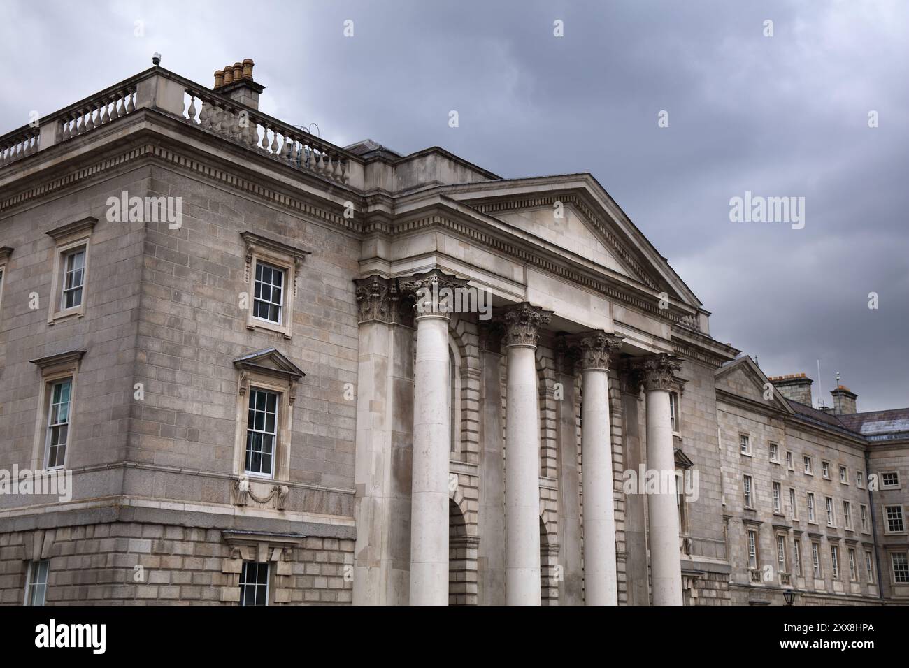 Trinity College campus, landmark in Dublin, Ireland Stock Photo - Alamy