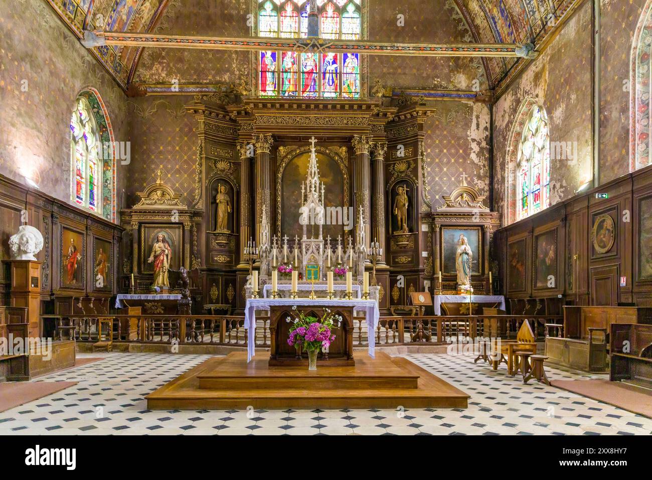 France, Eure-et-Loir, Illiers-Combray, Saint-Jacques church Stock Photo ...
