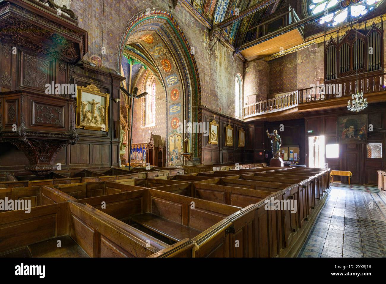 France, Eure-et-Loir, Illiers-Combray, Saint-Jacques church Stock Photo ...