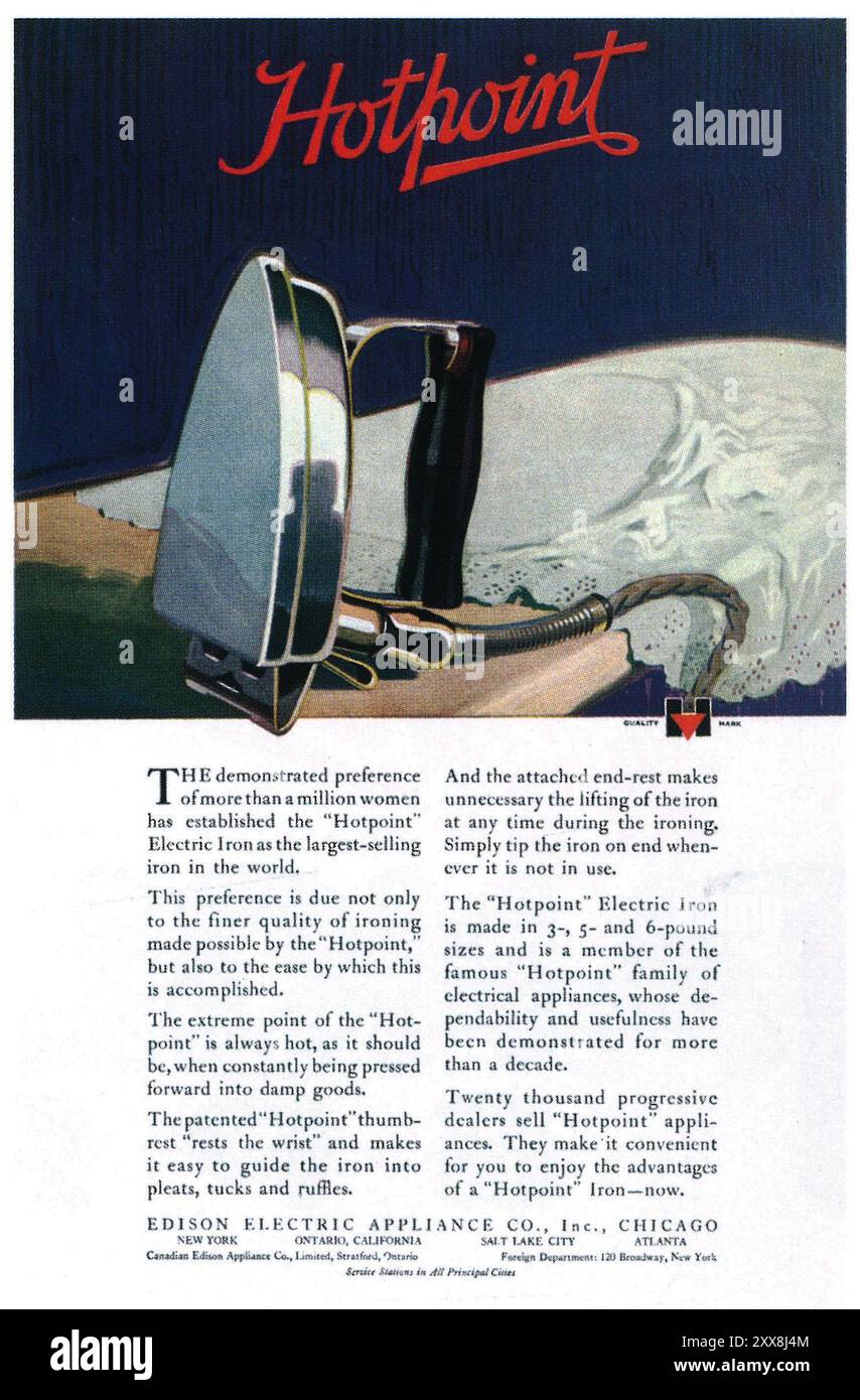 1920s advertising appliance us Cut Out Stock Images & Pictures - Alamy