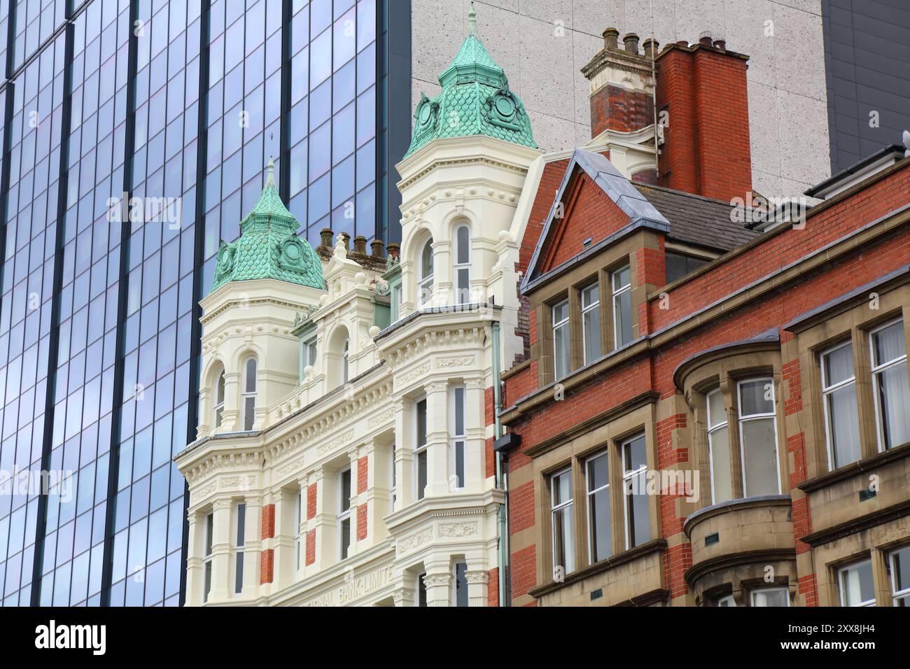 Street view in Belfast city, Northern Ireland. Belfast High Street ...