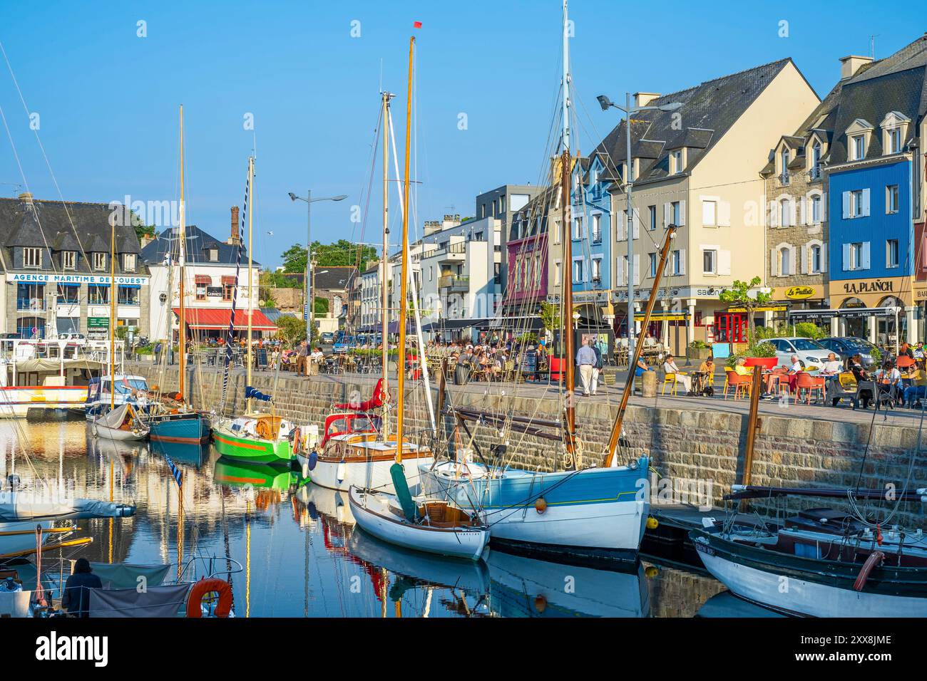 France, Cotes d'Armor, Paimpol, the port Stock Photo - Alamy