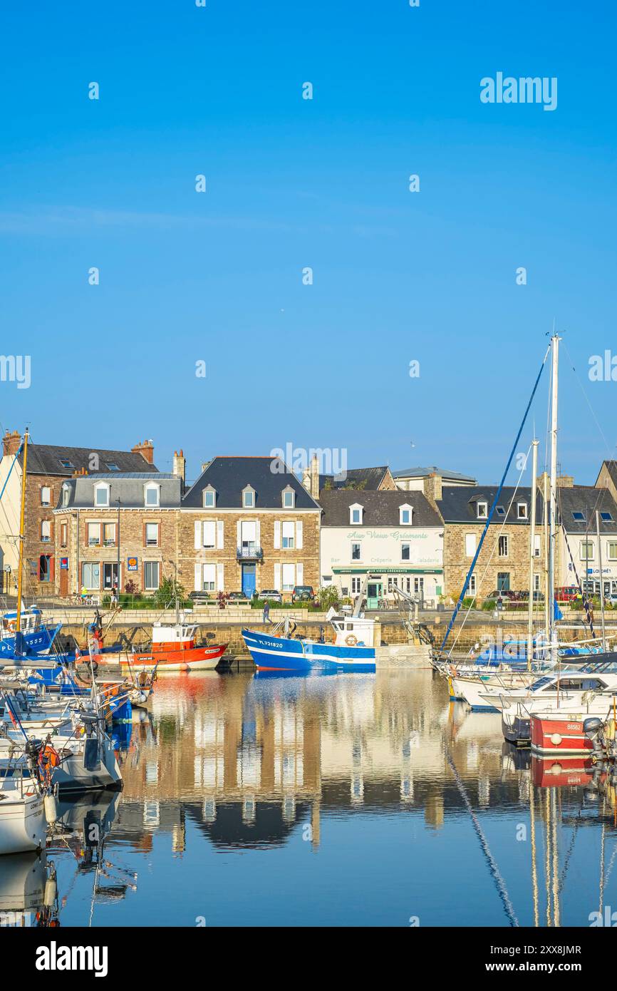 France, Cotes d'Armor, Paimpol, the port Stock Photo - Alamy
