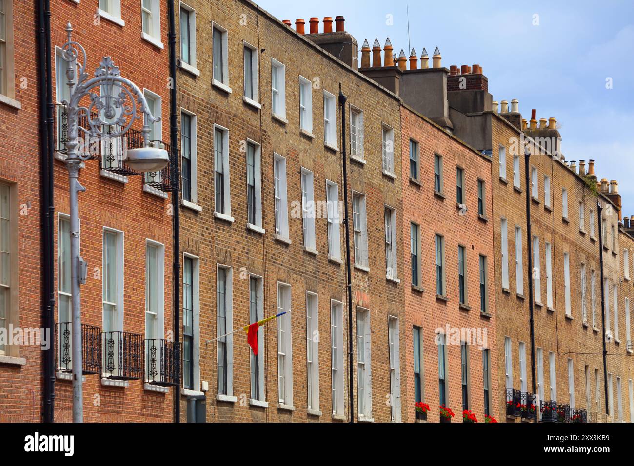 Mount Street Upper in Dublin, Ireland. Georgian architecture in ...