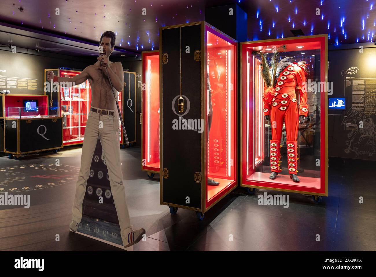 Switzerland, canton of Vaud, Montreux, Casino Barriere, Queen the studio experience exhibition ...