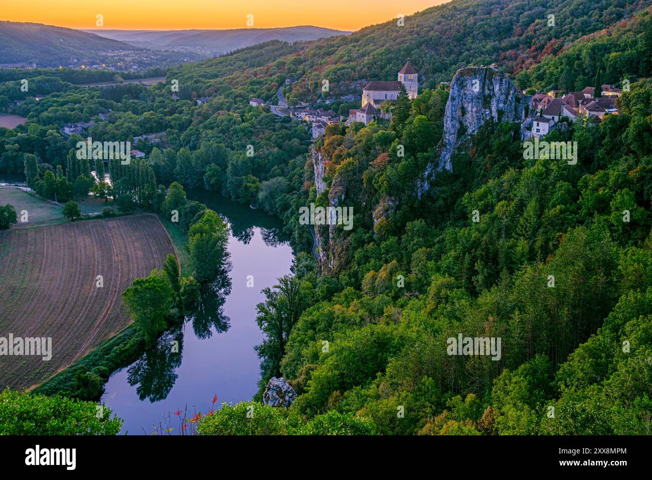 France, Lot, Quercy, Saint-Cirq-Lapopie, labelled one of the most ...