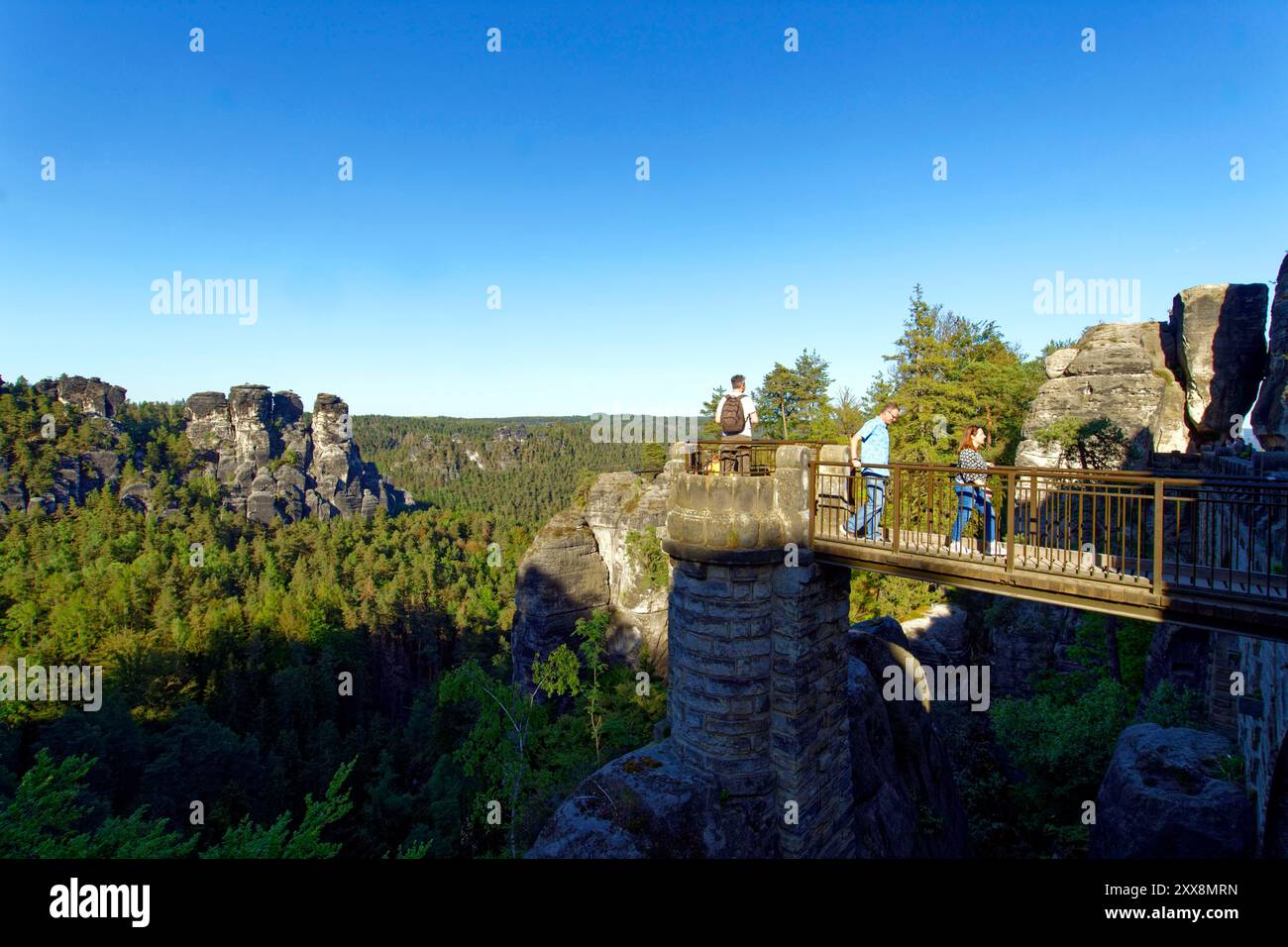 Germany, Saxony, Swiss Saxony, Swiss Saxony national park, Bastei ...