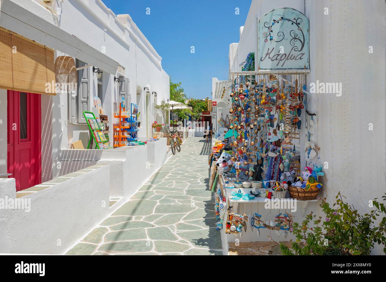 Greece, Cyclades Islands, Folegandros Island, Souvenirs shop, Chora Stock Photo - Alamy