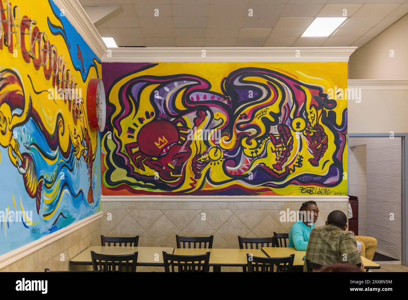 United States, Louisiana, New Orleans, Treme district, interior of ...