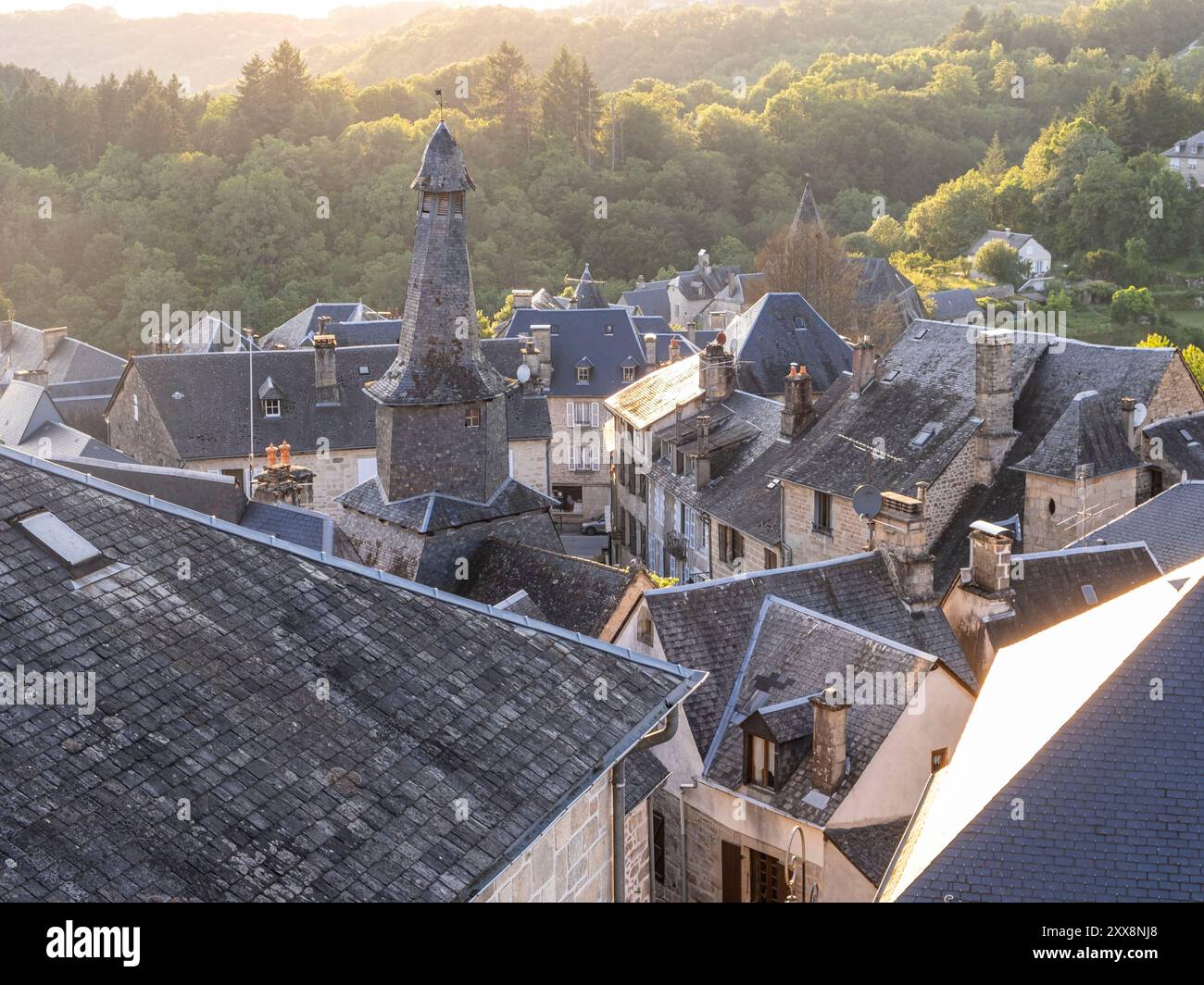 France, Corrèze (19), Treignac, Notre Dame de la Paix chapel with its ...