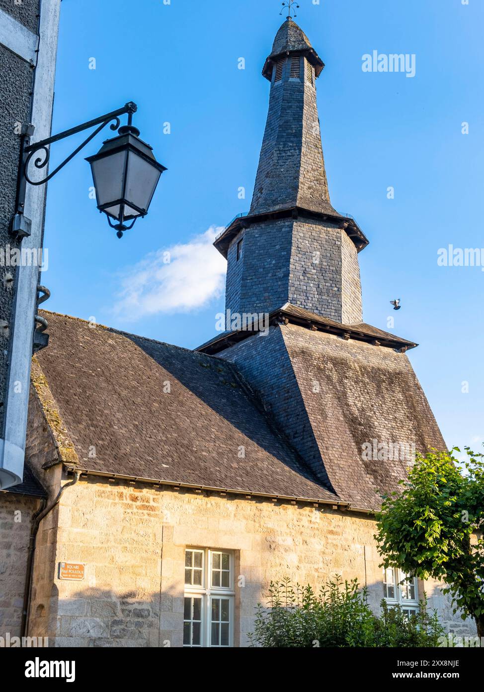 France, Corrèze (19), Treignac, Notre Dame de la Paix chapel with its ...