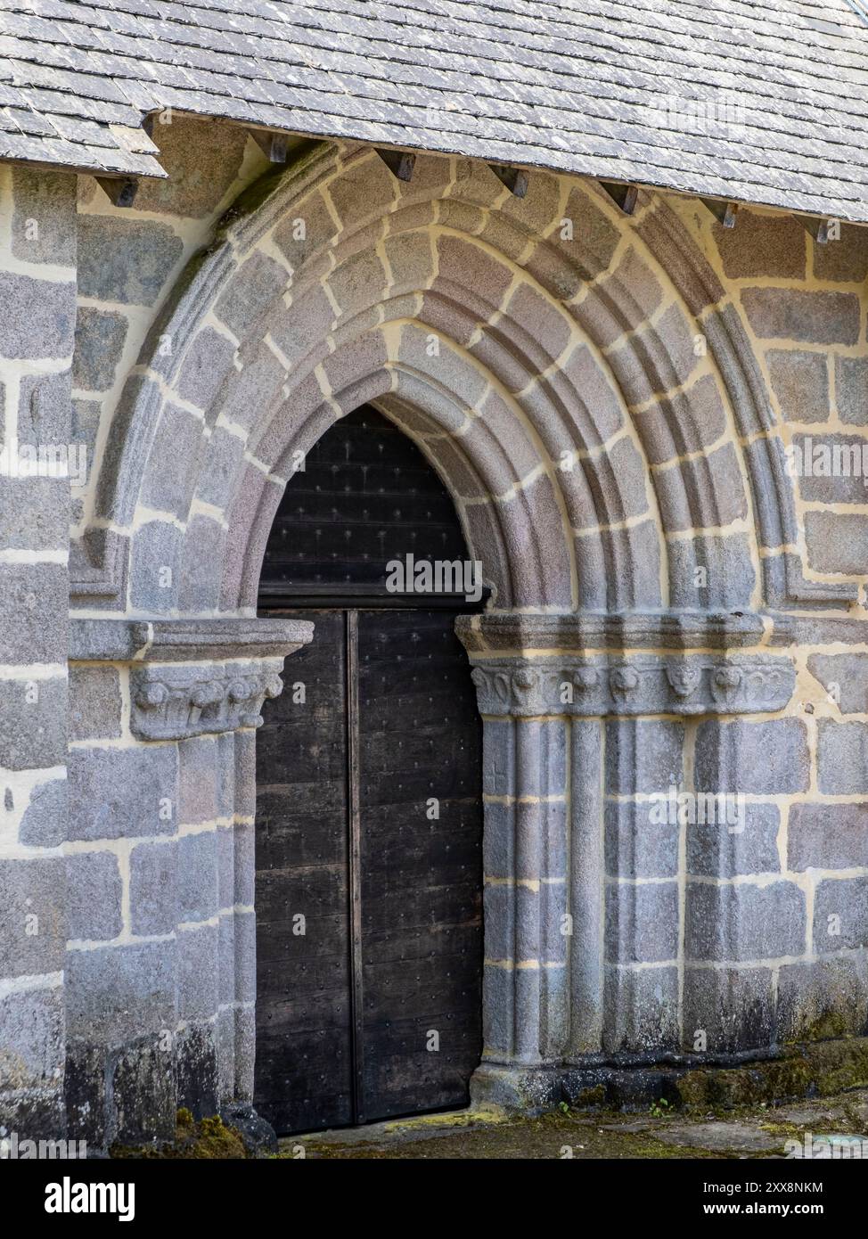 France, Correze, Chavanac, Nativite de Saint Jean Baptiste church, Parc ...