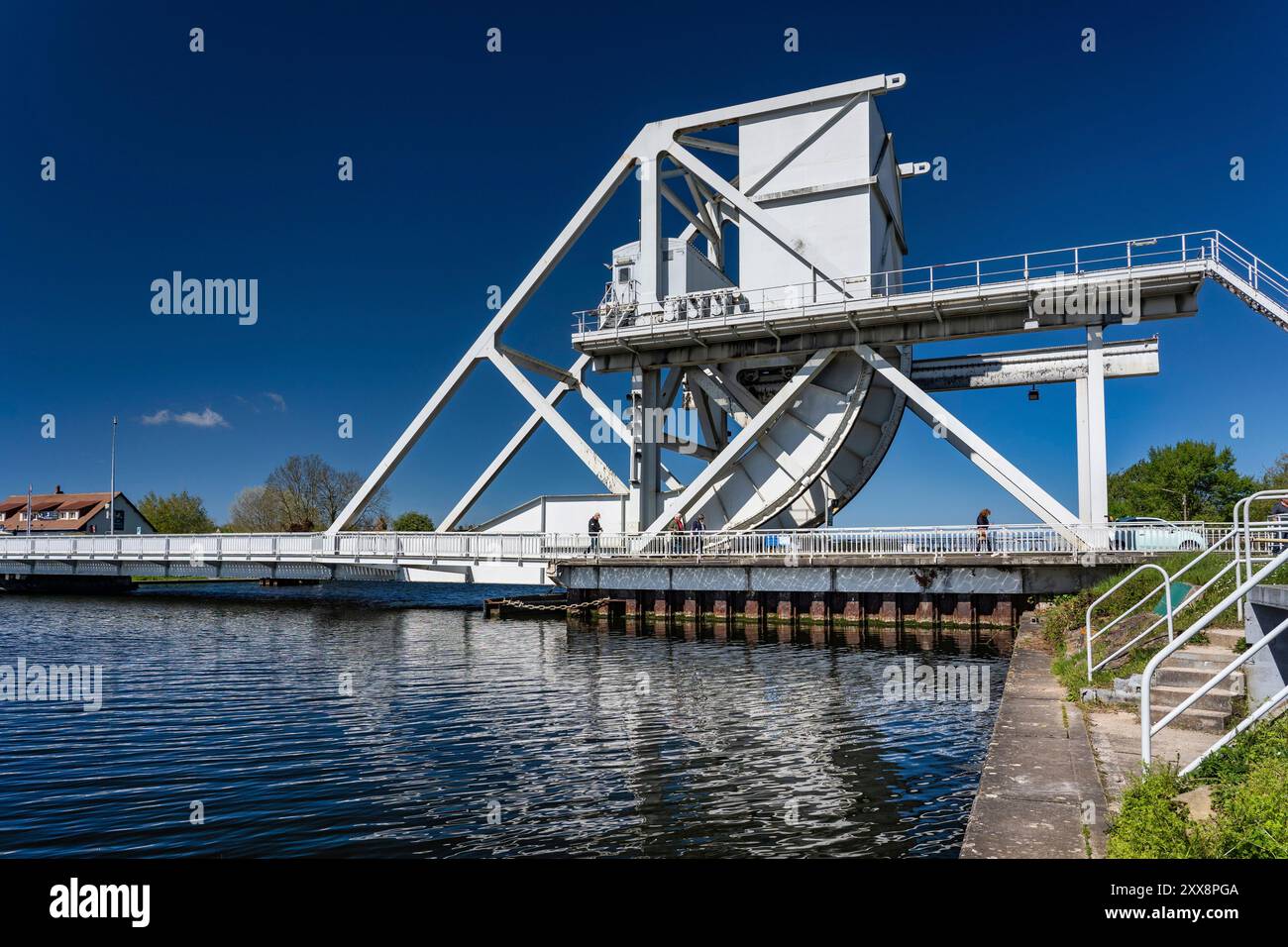 France, Calvados, Benouville, Benouville Bridge or Pegasus Bridge ...
