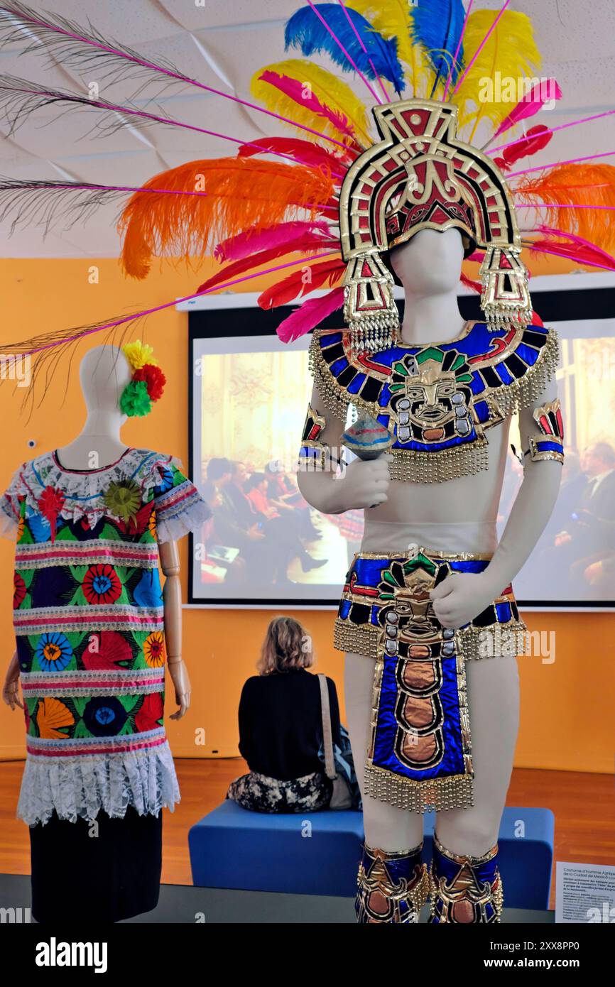 France, Haute Saone, Luxeuil les Bains, town hall, Mexican Costumes ...