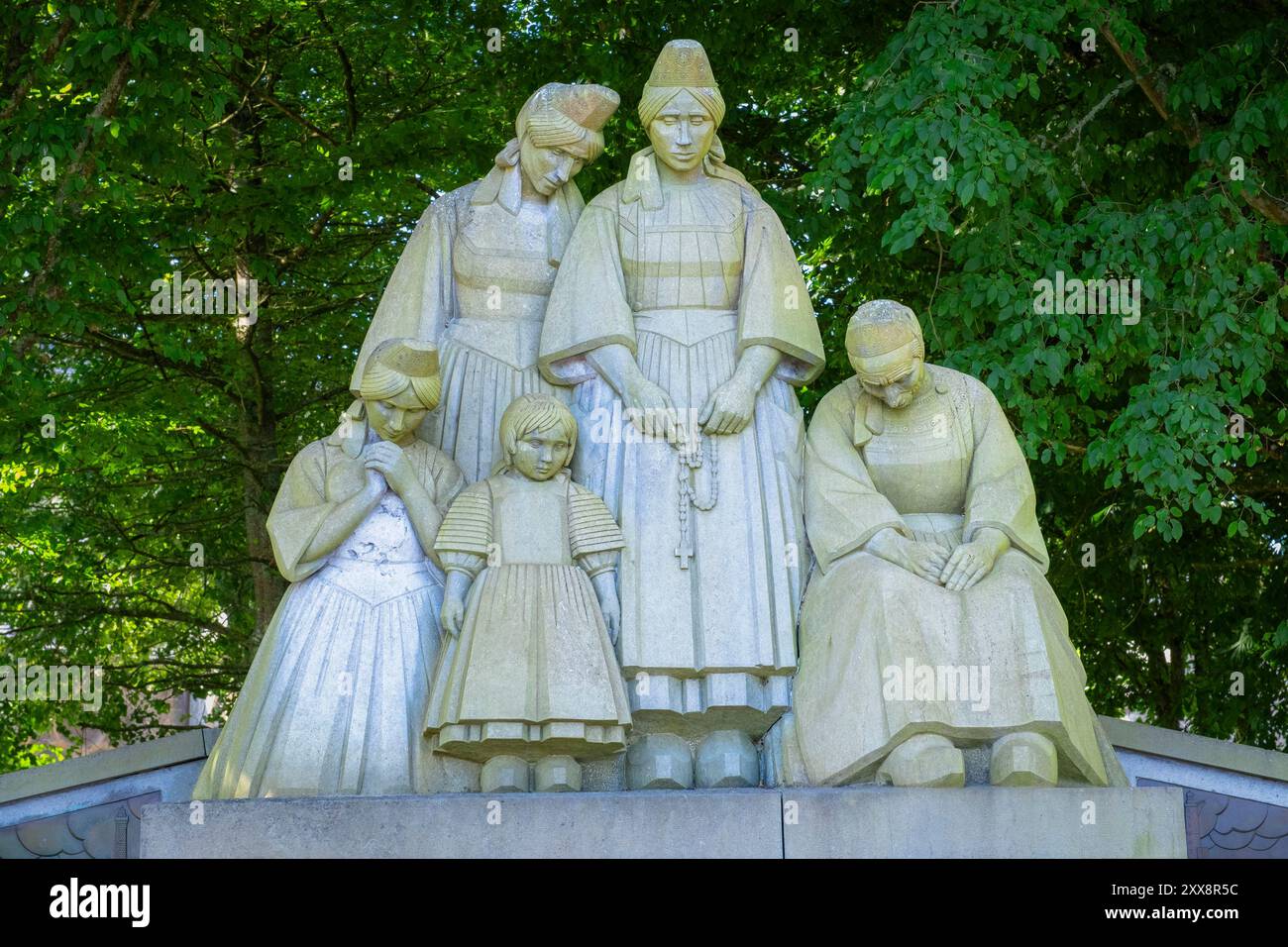 France, Finistere, Pont-l'Abbé, monument to the Bigoudens, created in ...