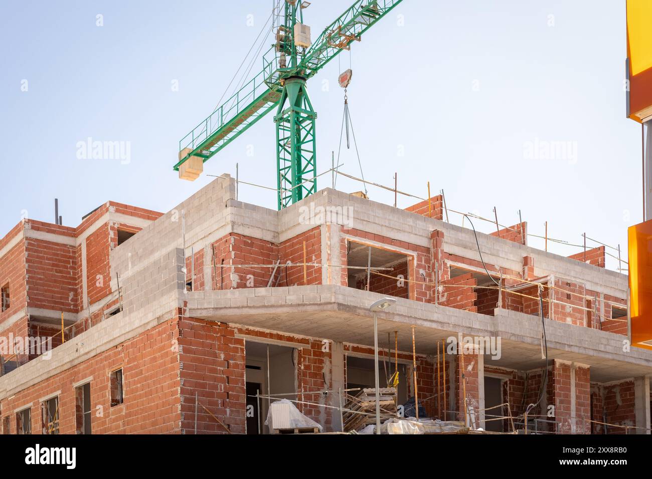 Vivid capture of construction site showcasing building in progress with ...