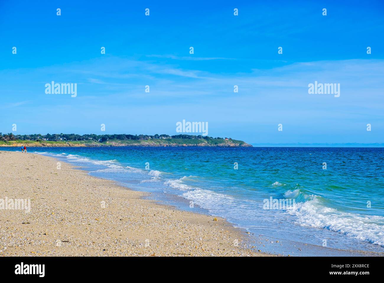 France, Morbihan, Gulf of Morbihan, Saint-Gildas-de-Rhuys, Kerver beach ...