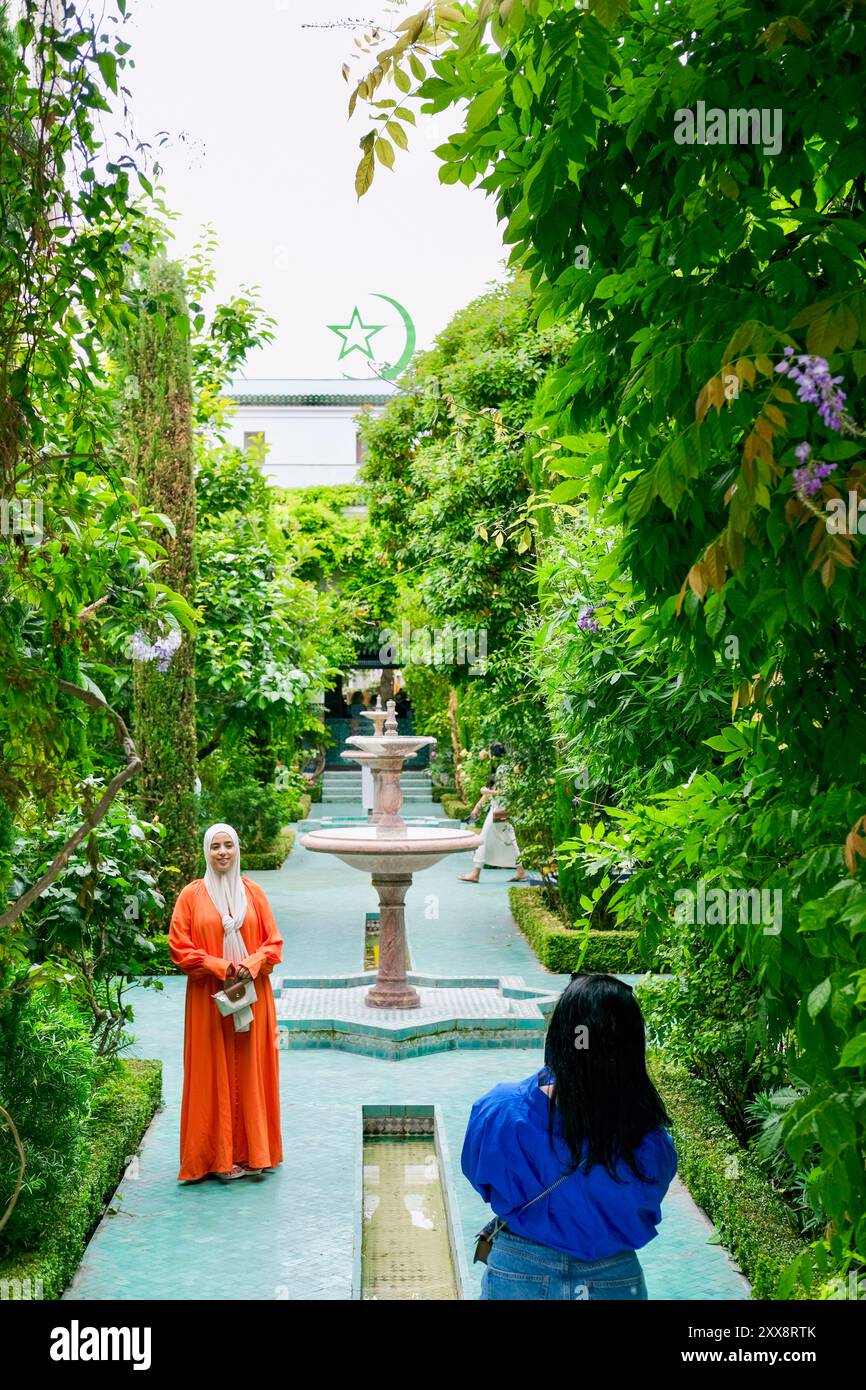 France, Paris, the Grand Mosque of Paris Stock Photo - Alamy