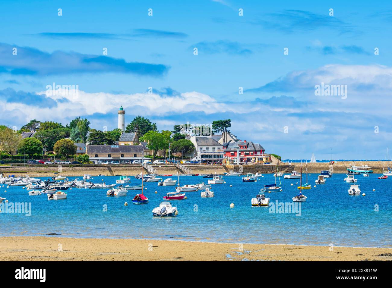 France, Morbihan, Gulf of Morbihan, Arzon, Port Navalo on the GR 34 ...