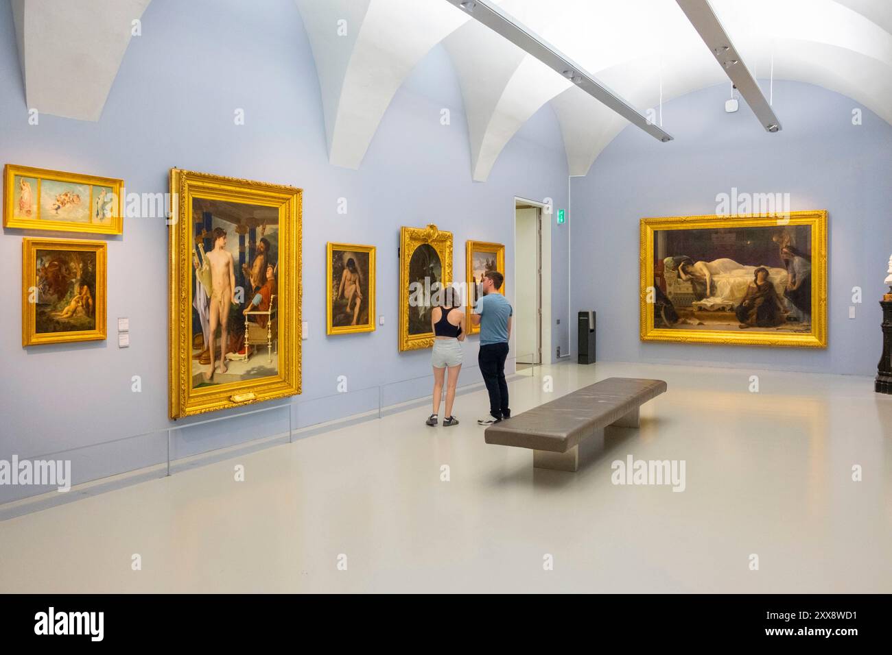 France, Herault, Montpellier, historic center, Fabre museum, Romantic ...