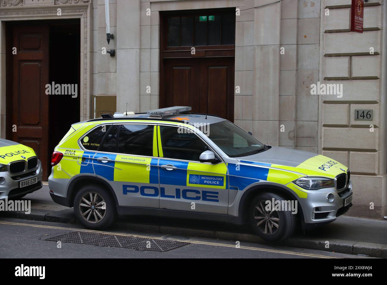 LONDON, UK - JULY 13, 2019: British Police BMW X3 SUV parked in London ...