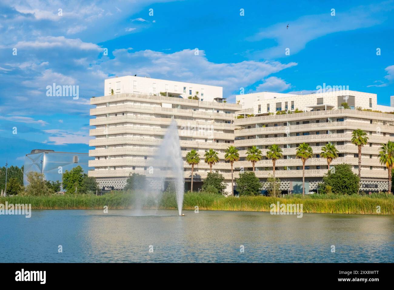 France, Herault, Montpellier, Port Marianne district, buildings in ...