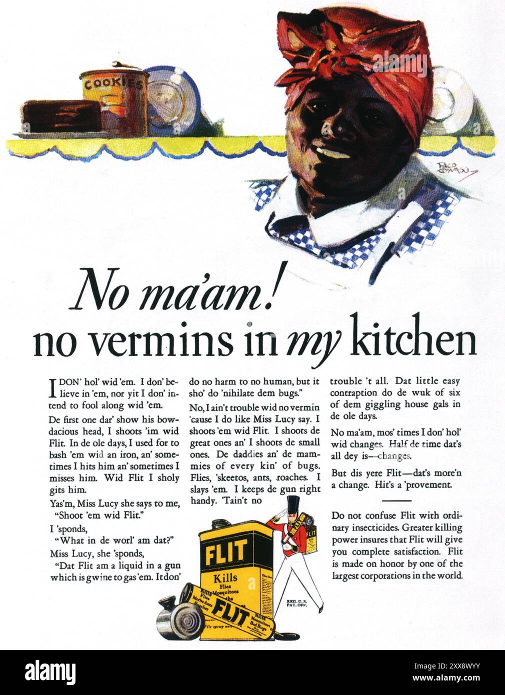 Old insecticide advertisement Cut Out Stock Images & Pictures - Alamy