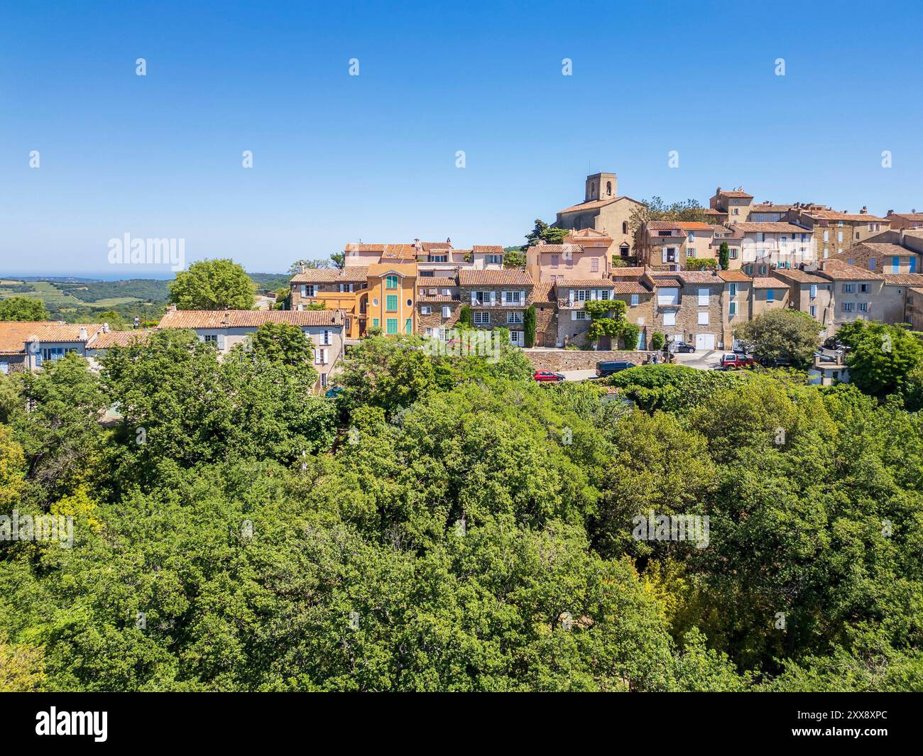 France, Var, Gassin, labeled the most beautiful villages of France, the ...