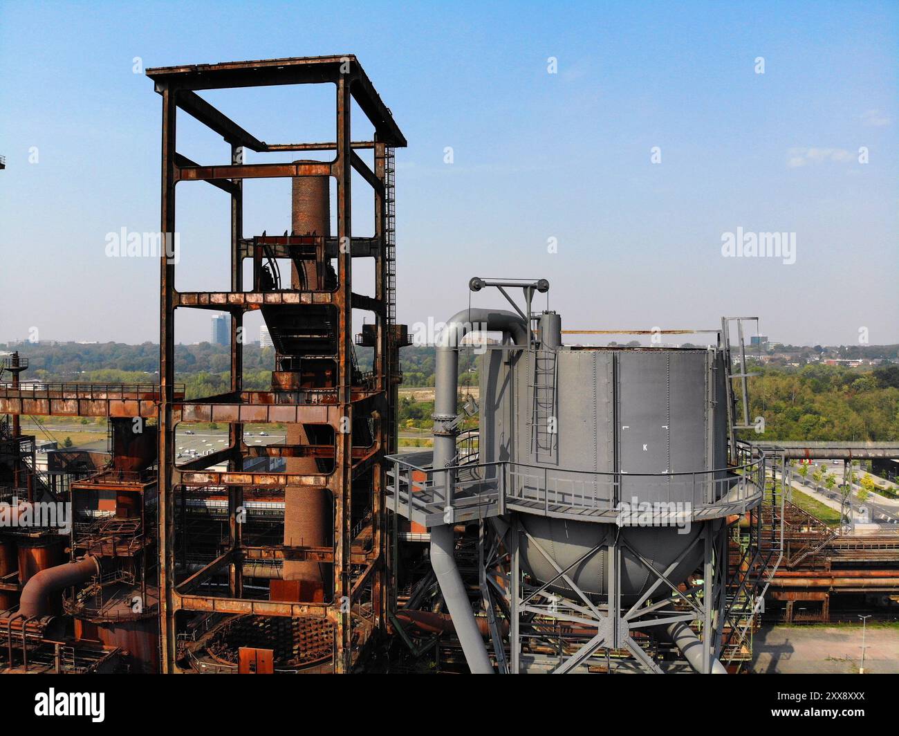 Dortmund, Germany. Former industrial architecture of Phoenix West steel ...