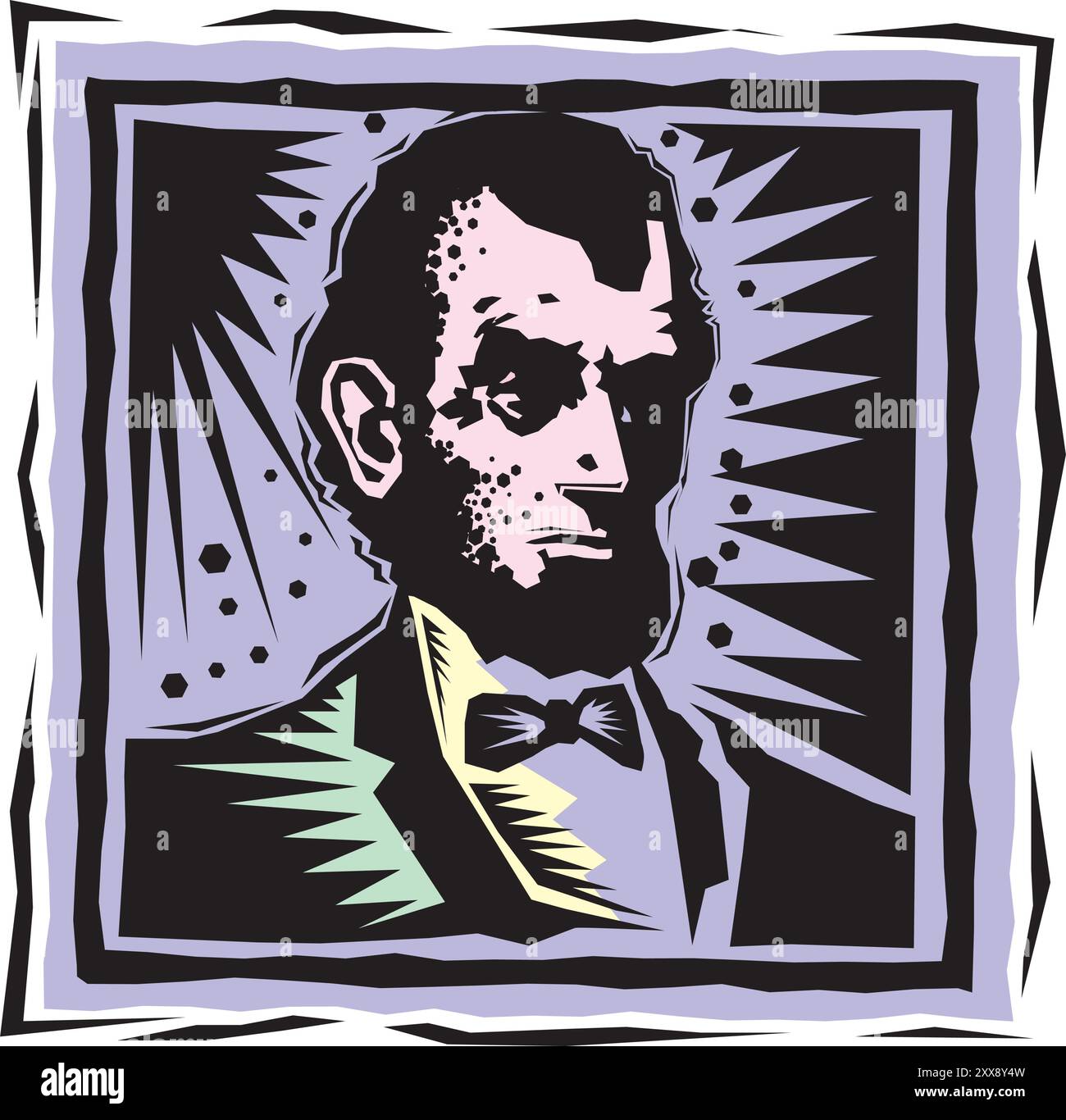 Abraham Lincoln Vector Illustration background, banner, and poster ...