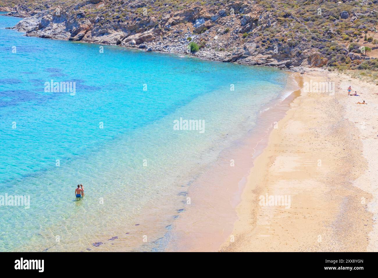 Greece, Cyclades islands, Serifos island, Ramos beach Stock Photo - Alamy