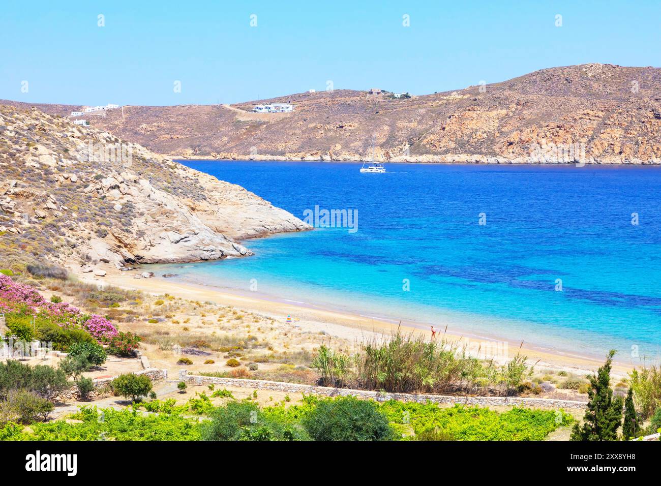 Greece, Cyclades islands, Serifos island, Ramos beach Stock Photo - Alamy