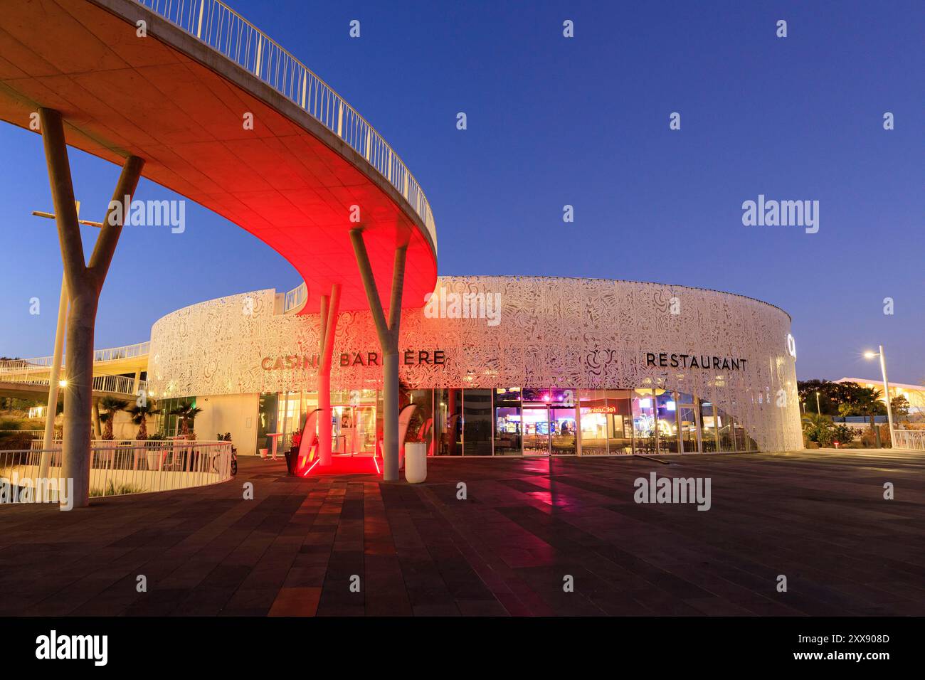 France, Herault, Cap D'Agde, rambla du Soleil, casino of the Barriere ...