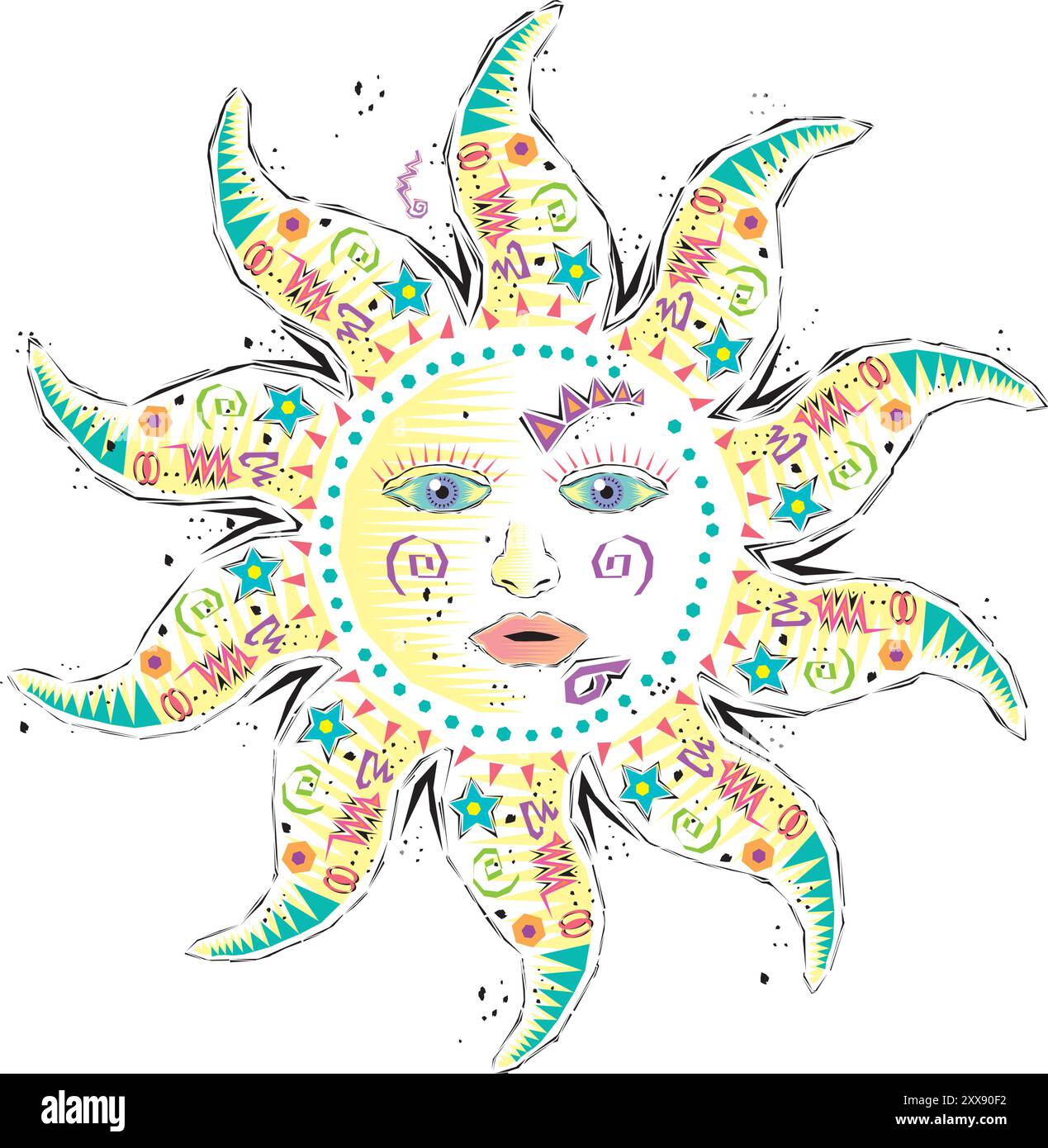 Figure face drawn on Cut Out Stock Images & Pictures - Alamy